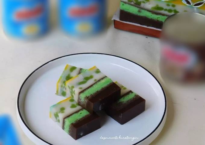 Resep Puding Batik Cendol Cake oleh desmawati kuretangin - Cookpad