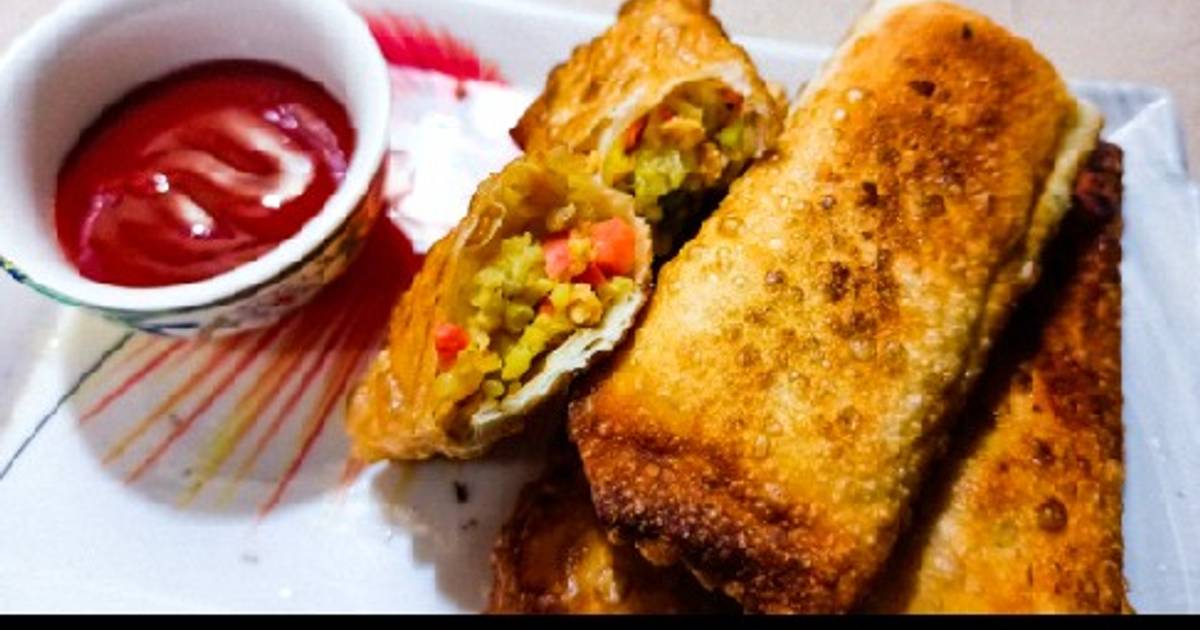 Macroni spring rolls Recipe by Abiha Mano Mano - Cookpad