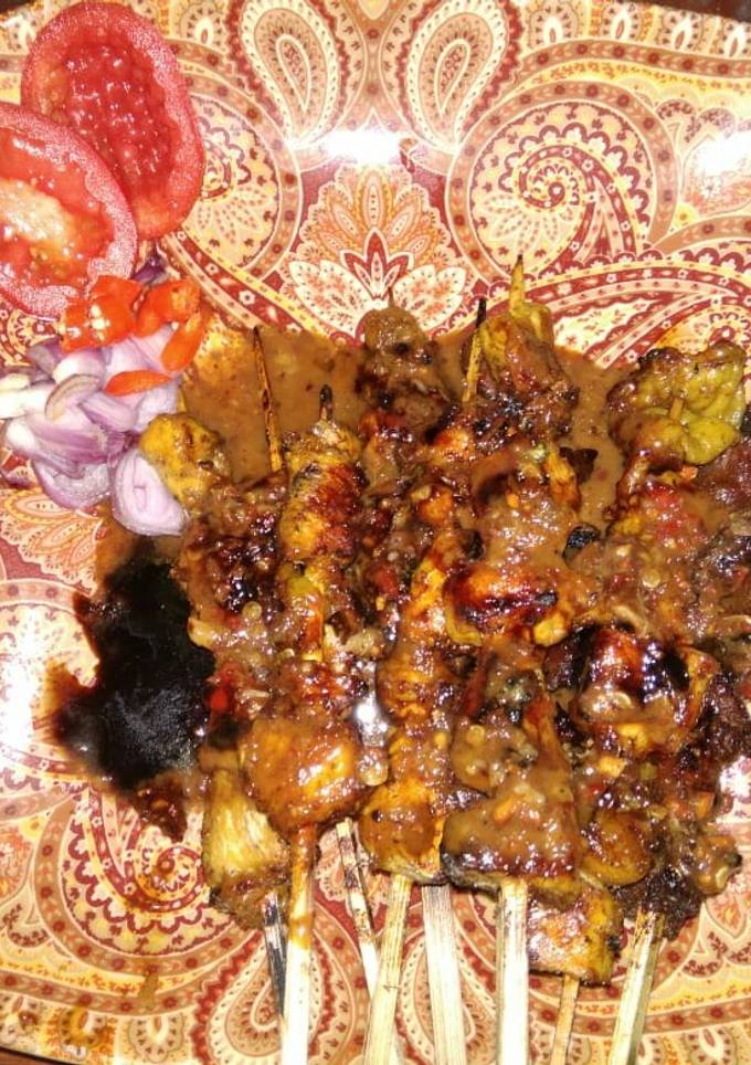 Resep Sate sapi + ayam makyus 😊 oleh Jami' Nf - Cookpad