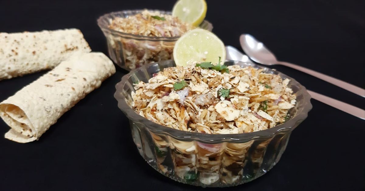 Churmur Papad Chaat Recipe By Sunita Shah