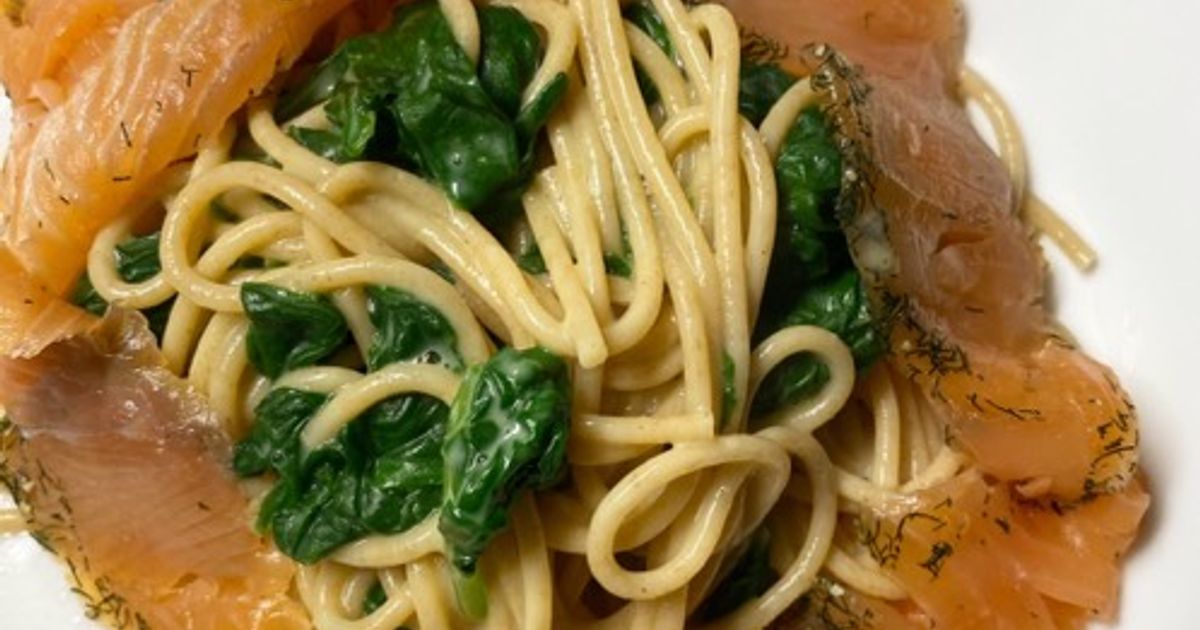 Creamy Spaghetti With Smoked Salmon Recipe By Sunisa Hemphoom