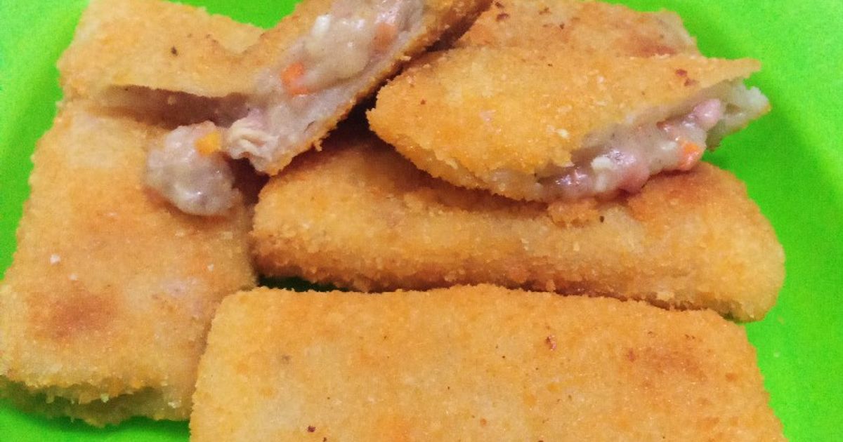 Resep Risoles Isi Ragut Ayam Tanpa Telur oleh T'Enti - Cookpad