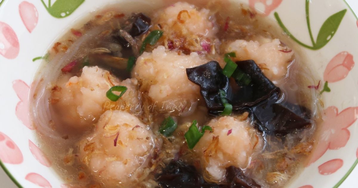 Resep tekwan sagu daging udang rumahan enak dan mudah - Cookpad