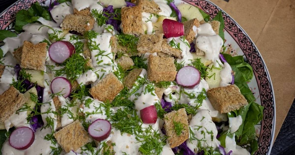 طريقة عمل السلطة الشتوية على اصولها بطريقة سهلة وسريعة من rana.f.Saber ...