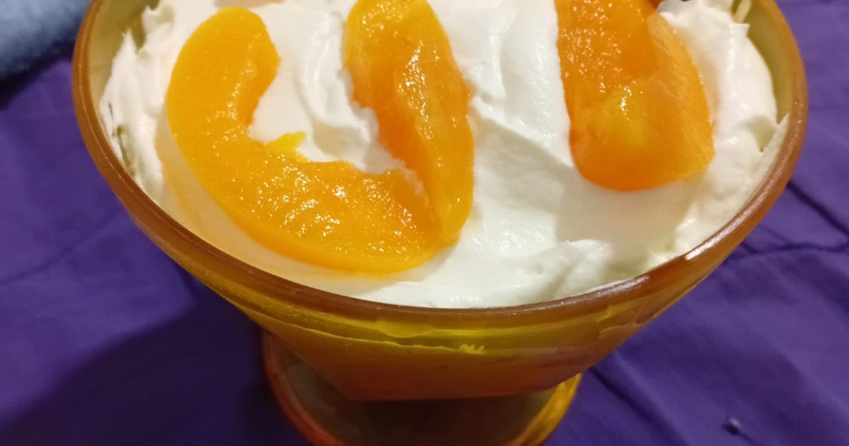 Postre De Vainillas, Crema Y Duraznos Receta de Beyond- Cookpad