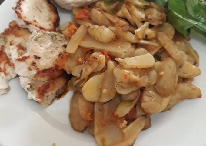 Resep Tumis kentang hitam/kentang teki oleh Chiie Adjha Lach - Cookpad