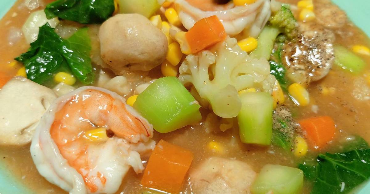 สูตร ราดหน้ากุ้ง ผักรวม..เส้นใหญ่ ทอด โดย Bowornlug Jane - Cookpad