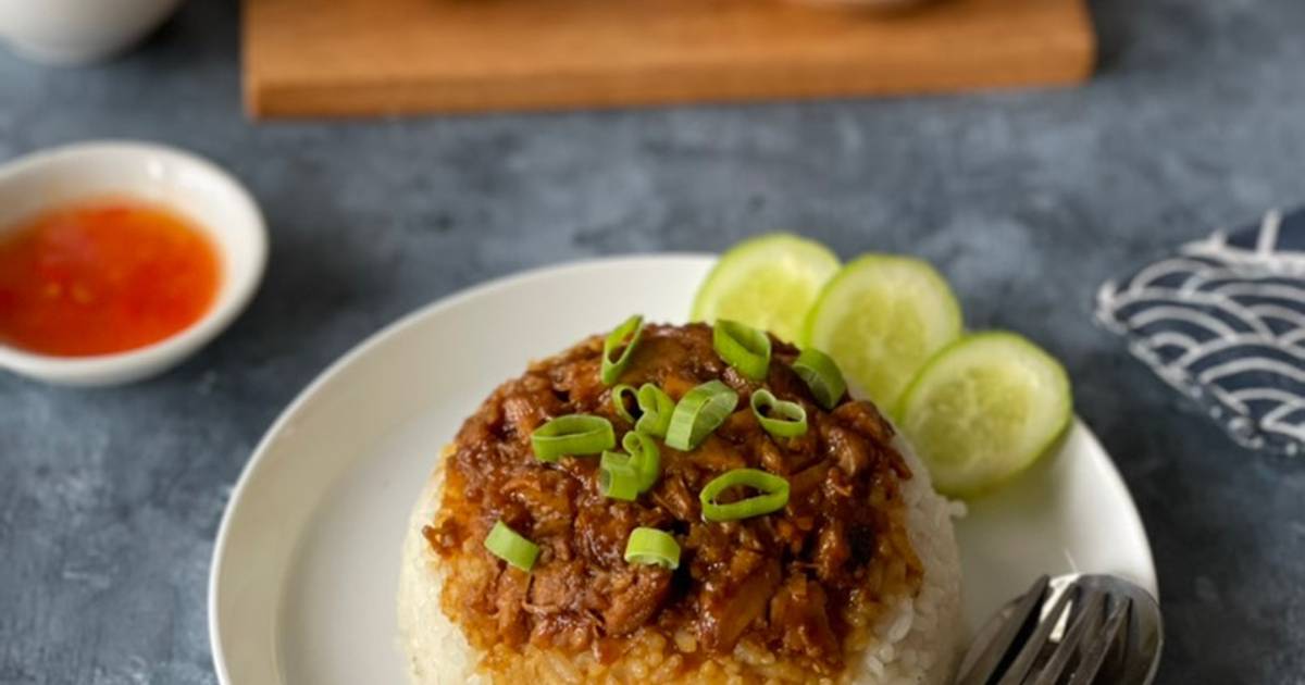 Resep Nasi tim Ayam rice cooker oleh Dewix Donce - Cookpad