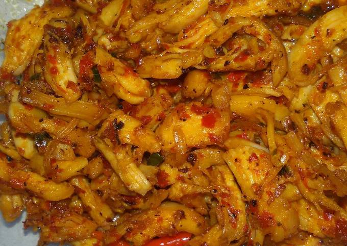 Resep Be Siap Mesisit (ayam suwir pedas) oleh Triessya Ummu Hafsha ...