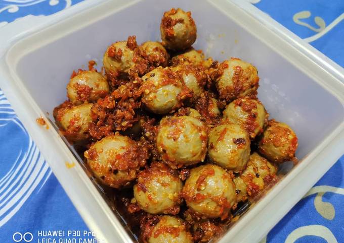Resep Bakso Pentol Mercon oleh Yuliyanti Zaenal - Cookpad