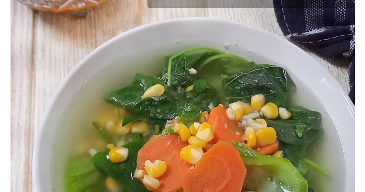 Resep Sayur Bening Campur (bayam, jagung, wortel dan oyong) oleh Ismy ...