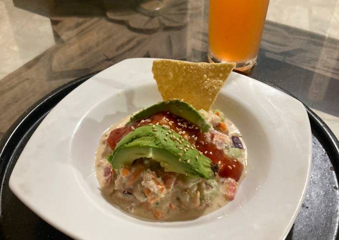 Ceviche a la @Juregrill con Mayonesa Receta de Abraham Jauregui- Cookpad