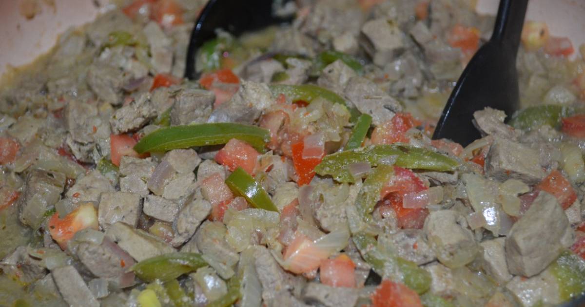 Hígado salteado Receta de Fabio Talibs- Cookpad