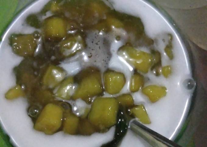 Resep Bubur telo🥔🥥(ubi jalar) oleh Agsha - Cookpad
