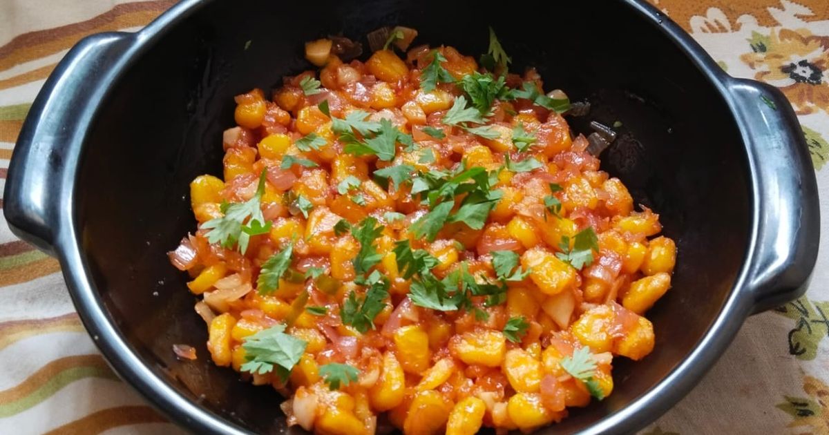 Crispy Corn Chilli Fry Recipe by Preeti V. Salvi - Cookpad