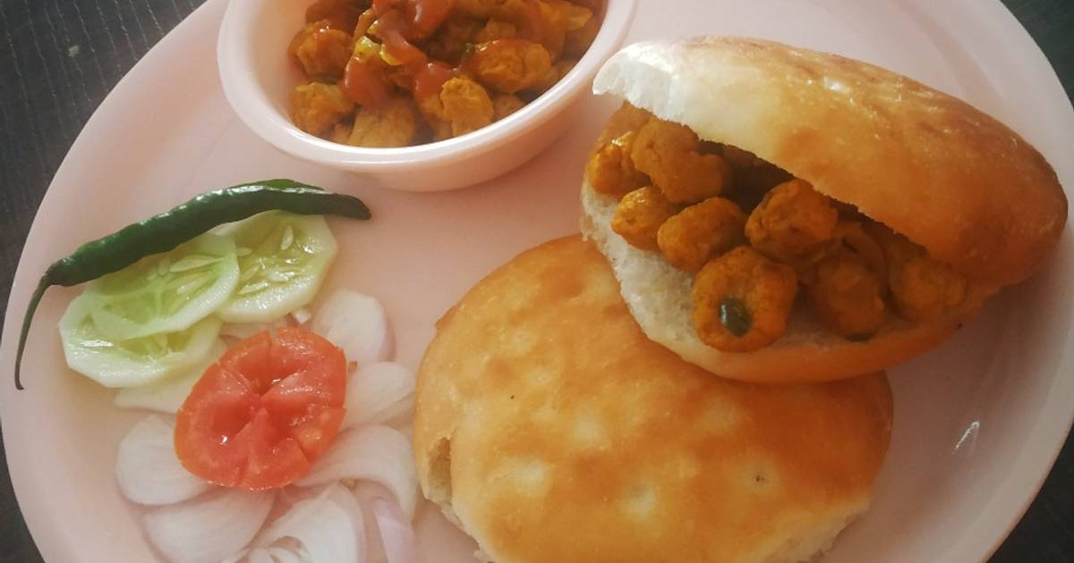 Nutri kulcha soya chunks bun Recipe by Sheetal Gupta - Cookpad