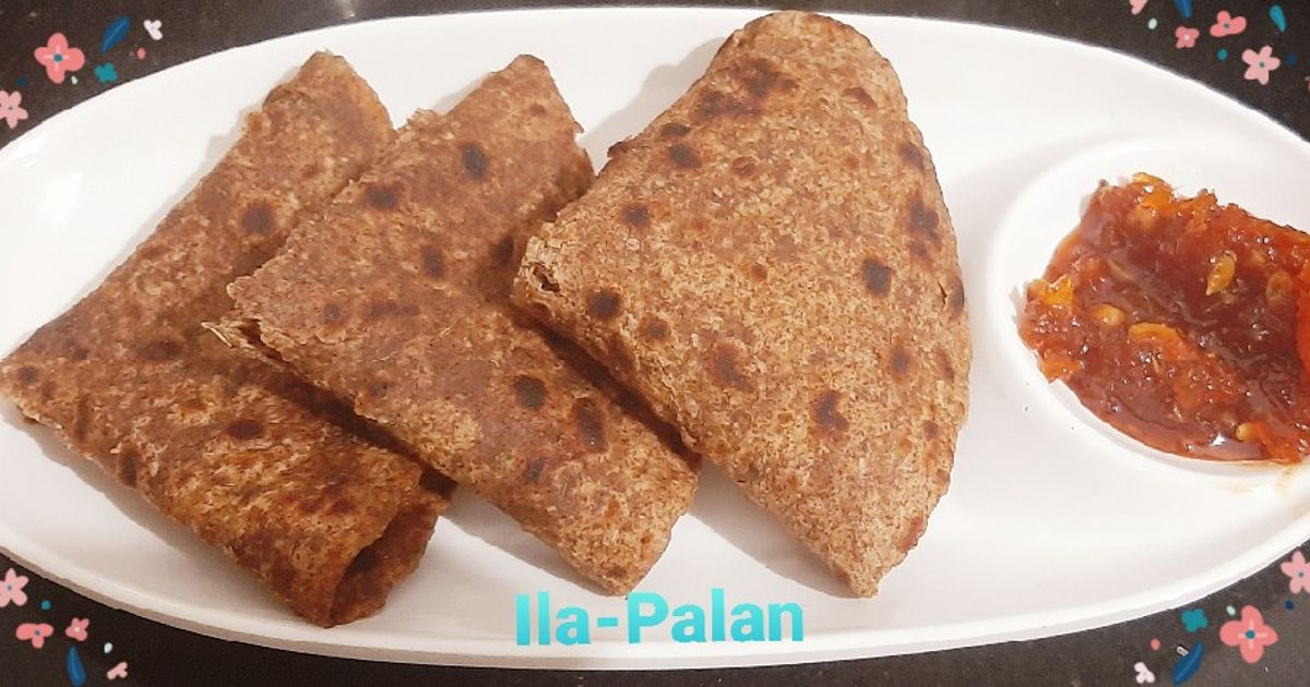 Ragi Sprouted Moong Paratha Recipe by Ila Palan - Cookpad