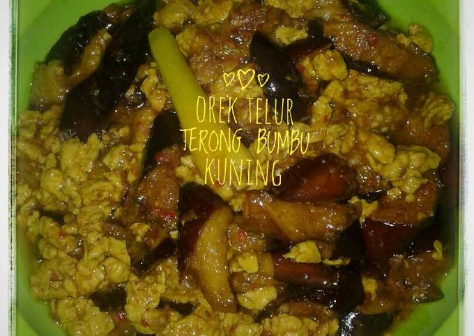 Resep Orek telur terong bumbu kuning oleh Maryam Kassa - Cookpad
