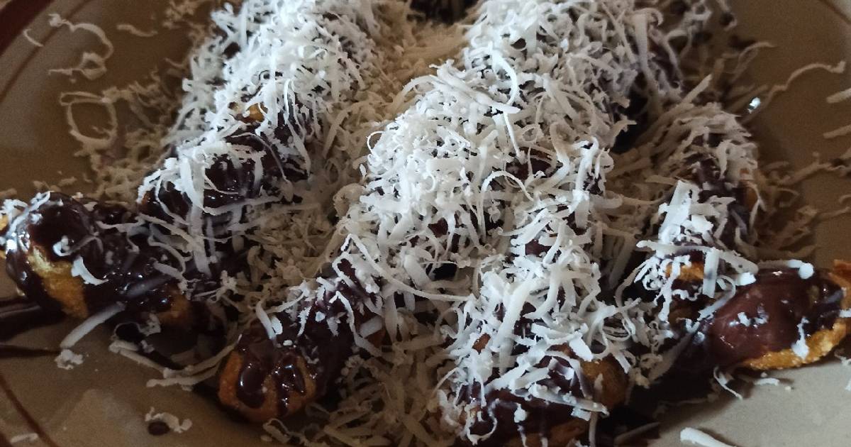 Resep Cakwe manis coklat keju / churros oleh Defila - Cookpad