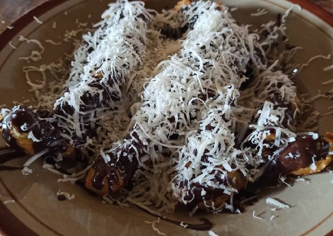 Resep Cakwe manis coklat keju / churros oleh Defila - Cookpad