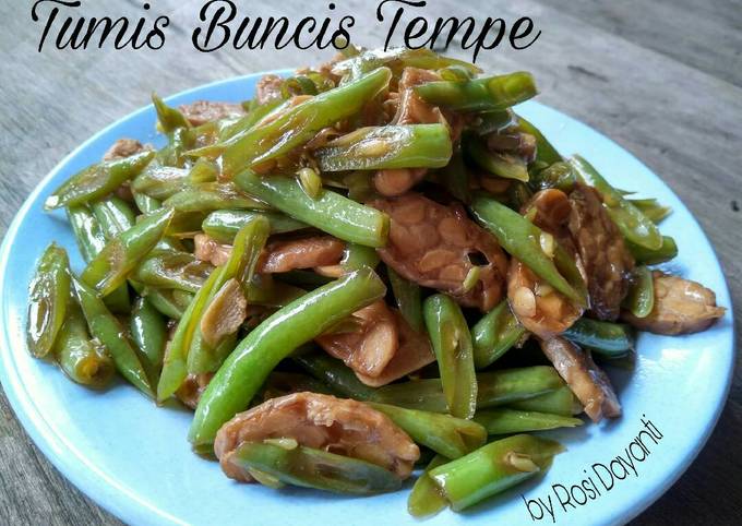 Resep Tumis Buncis Tempe oleh Rosi Dayanti - Cookpad