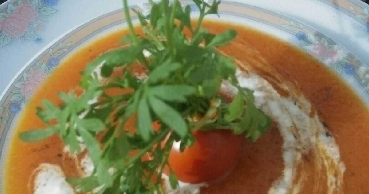 #Soup In Plate#Carrot &Tomato Soup#Post 18th Recipe by Anita aggrawal ...
