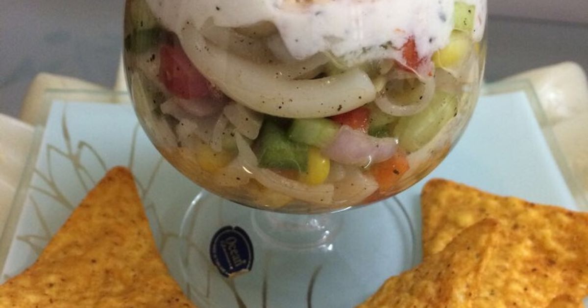 Greek Layered Elbow Pasta Salad Recipe by Rinku Aggarwal Goel - Cookpad