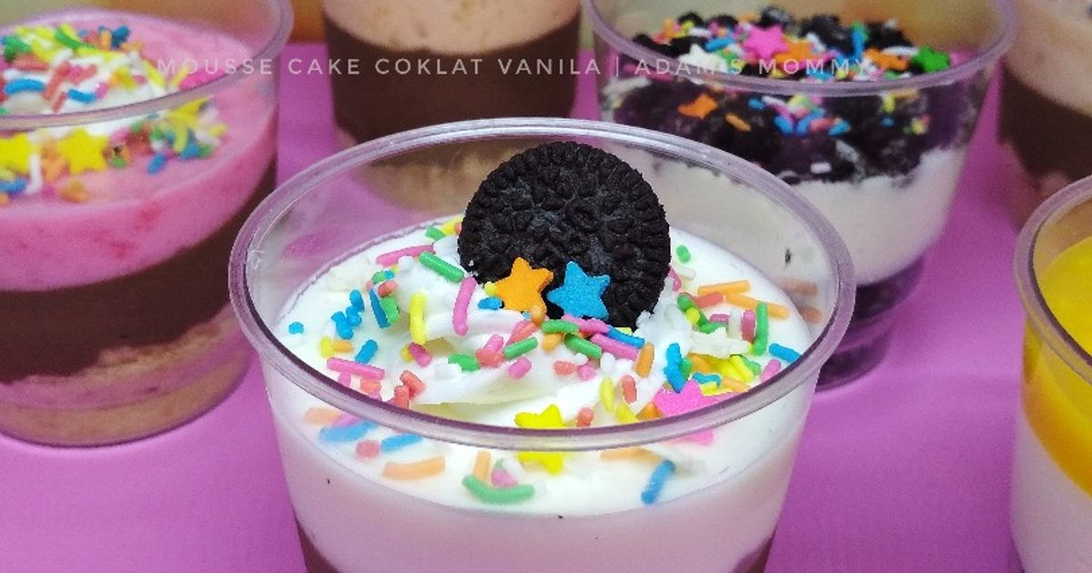 Resep Mousse Cake Coklat Vanila (Dessert Cup). Cocok Untuk Ta'jil oleh ...