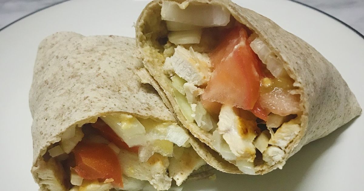 Resep Mediterranean Chicken Wraps (Clean Eat) oleh Julia Halim - Cookpad