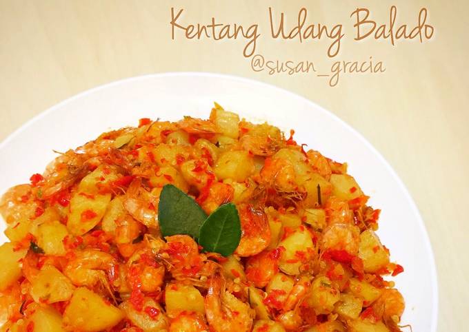 Resep Kentang Udang Balado oleh Susana Gracia Cathrine - Cookpad