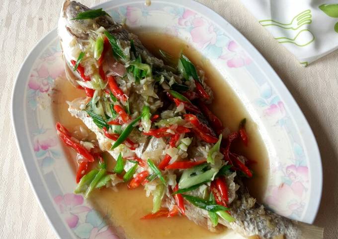 Resep Tim Ikan Kakap Pedas oleh Mira Rozanna - Cookpad