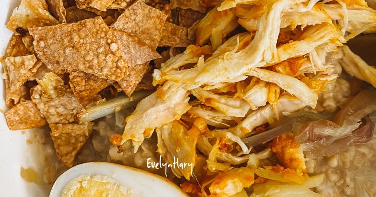 Resep Bubur Ayam Oatmeal Terenak oleh Evelyn Hary - Cookpad