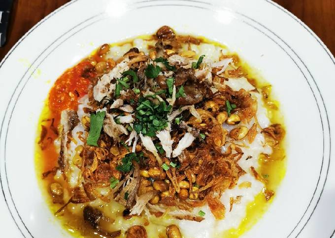 Resep Bubur Ayam kuah kuning oleh Ambar Pratiwi - Cookpad