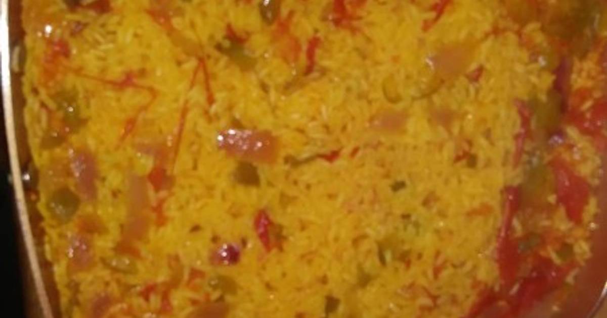 Arroz amarillo con vegetales - 139 recetas caseras- Cookpad