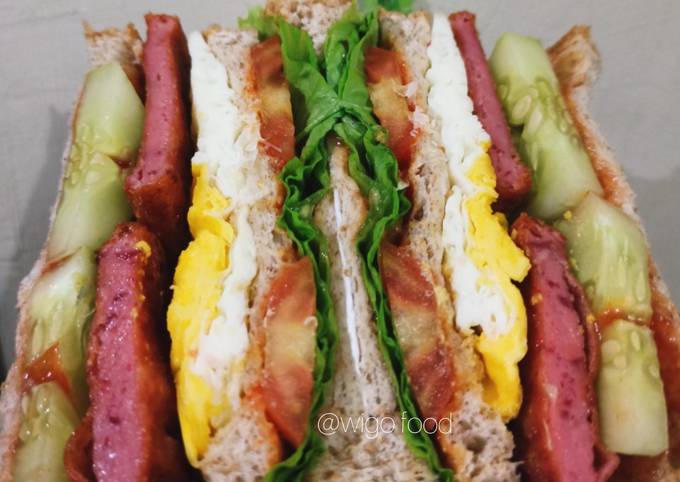 Resep Sandwich Roti Gandum 🍞 oleh Wigo Food - Cookpad