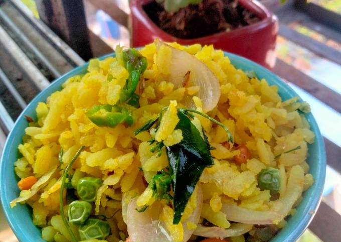 Matar poha Recipe by Epseeta Panigrahi - Cookpad