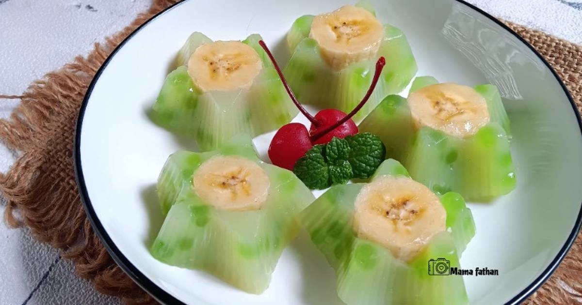 Resep Kue hunkwe mutiara pandan pisang oleh Mama fathan - Cookpad