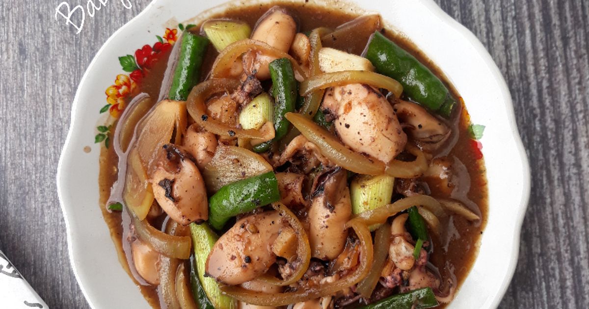 Resep Baby Cumi Masak Lada Hitam oleh Dwi Septi - Cookpad