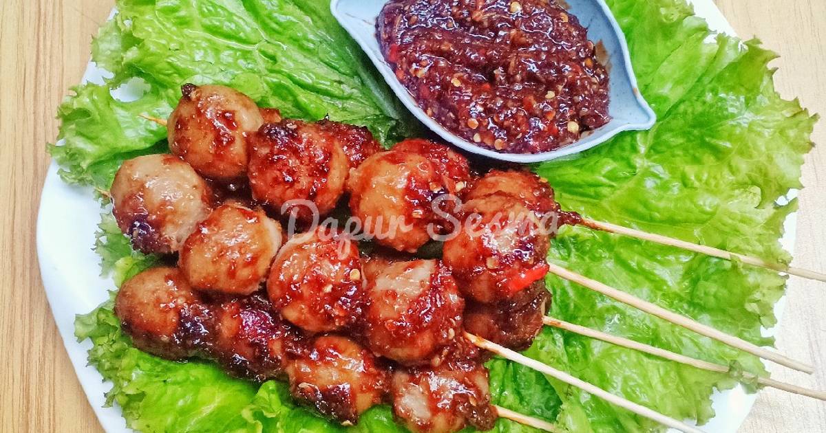 Resep Sate Bakso Daging oleh Dapur Sesma - Cookpad