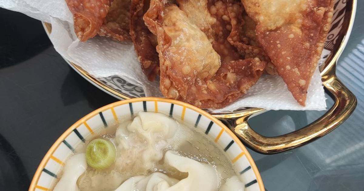 29 resep pangsit goreng isi babi enak dan mudah - Cookpad