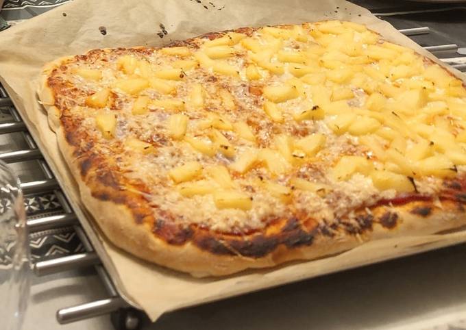 Pizza ananas jambon gruyère de Juju - Cookpad