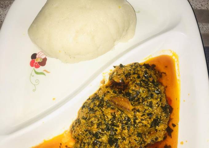 Tuwo semo and egusi soup Recipe by Hassana Abdulmalik - Cookpad