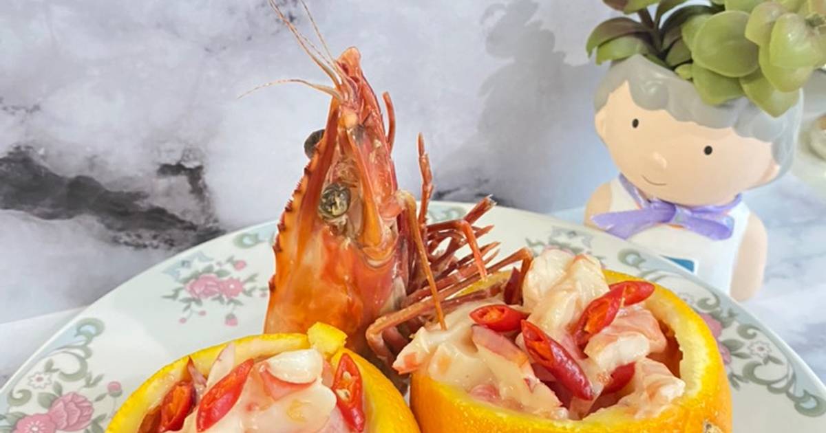 Resep Udang salad sunkist🍊🍤 oleh Pricillia - Cookpad