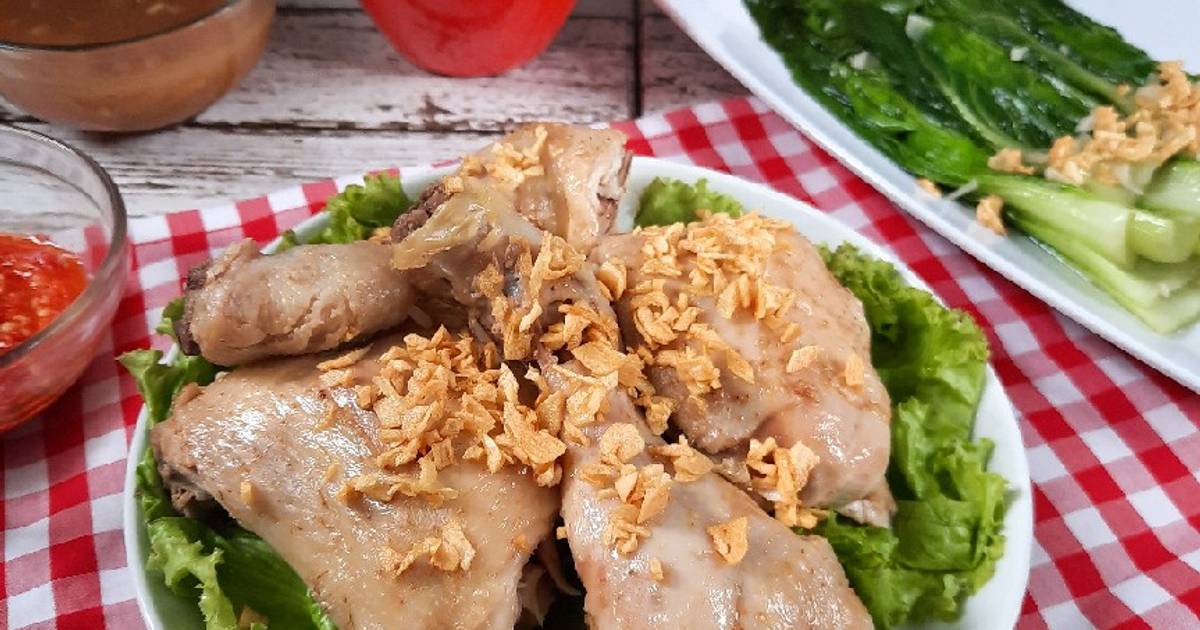 Resep Pek Cam Kee (ayam rebus) oleh Ibu Malka - Cookpad
