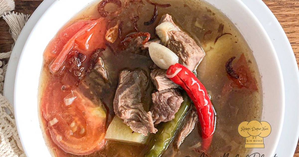 Resipi Sup Daging Biasa oleh Ain Mohd Kitchen - Cookpad