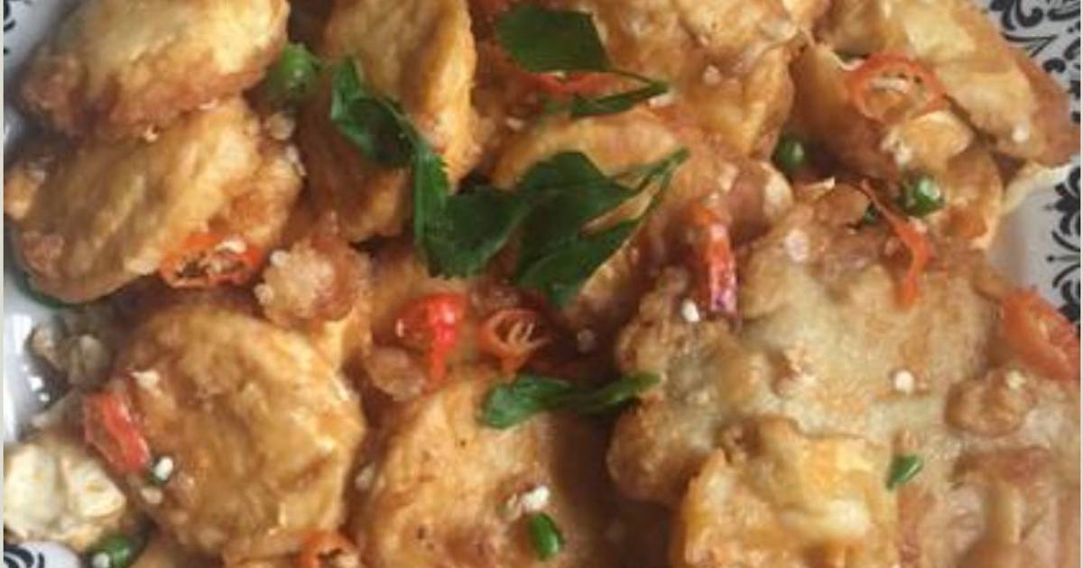 Resep Tofu with salted egg sauce oleh momii - Cookpad