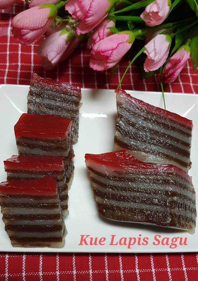 Resep Kue Lapis Sagu (Gluten Free) oleh Lina Bachry - Cookpad