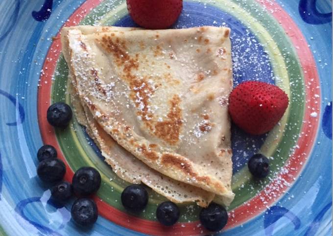 Panqueques con manjar Receta de Jacqueline- Cookpad