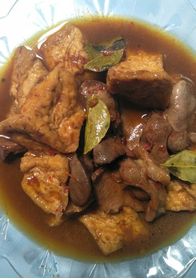 Resep Semur Ati Ampela dan Tahu oleh Windha Restidhini - Cookpad