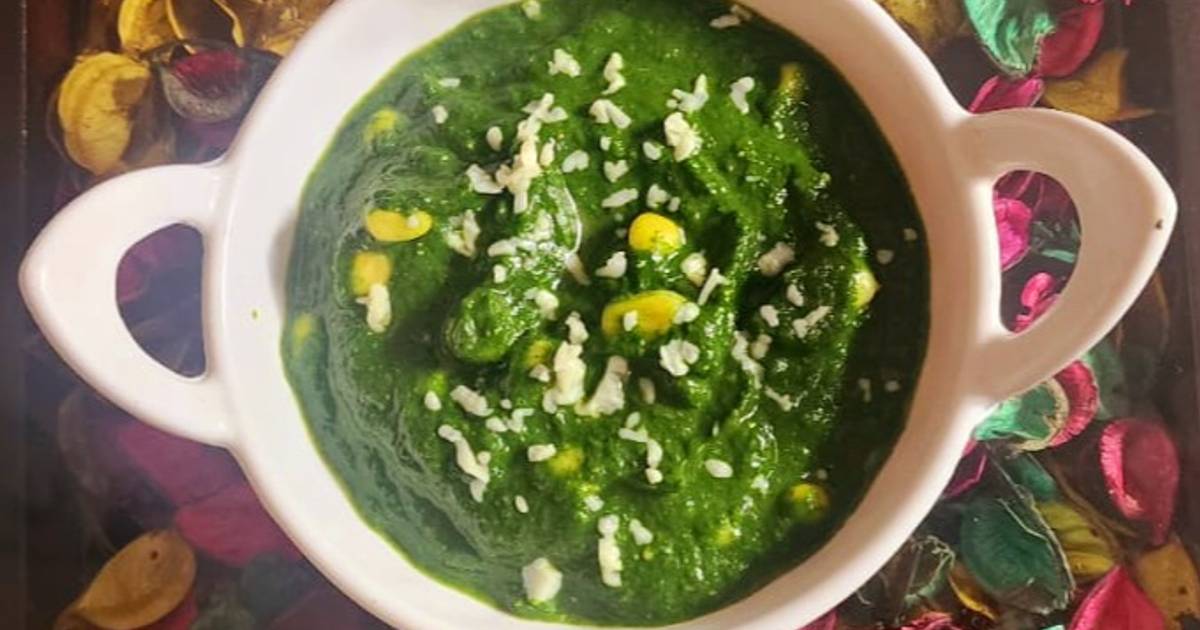 Corn Palak Recipe by Monika Jain ( Homechef) - Cookpad
